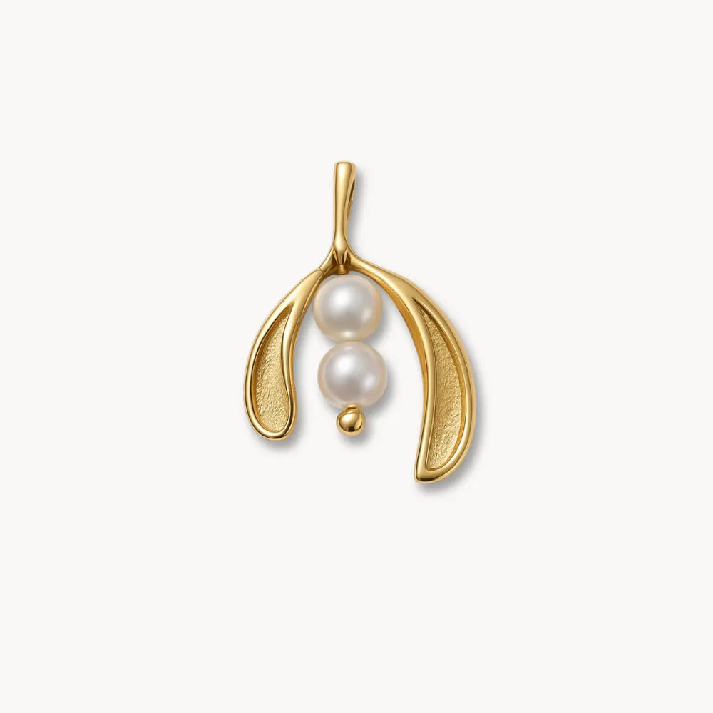Mistletoe Pearl Charm – Clever Jewelry