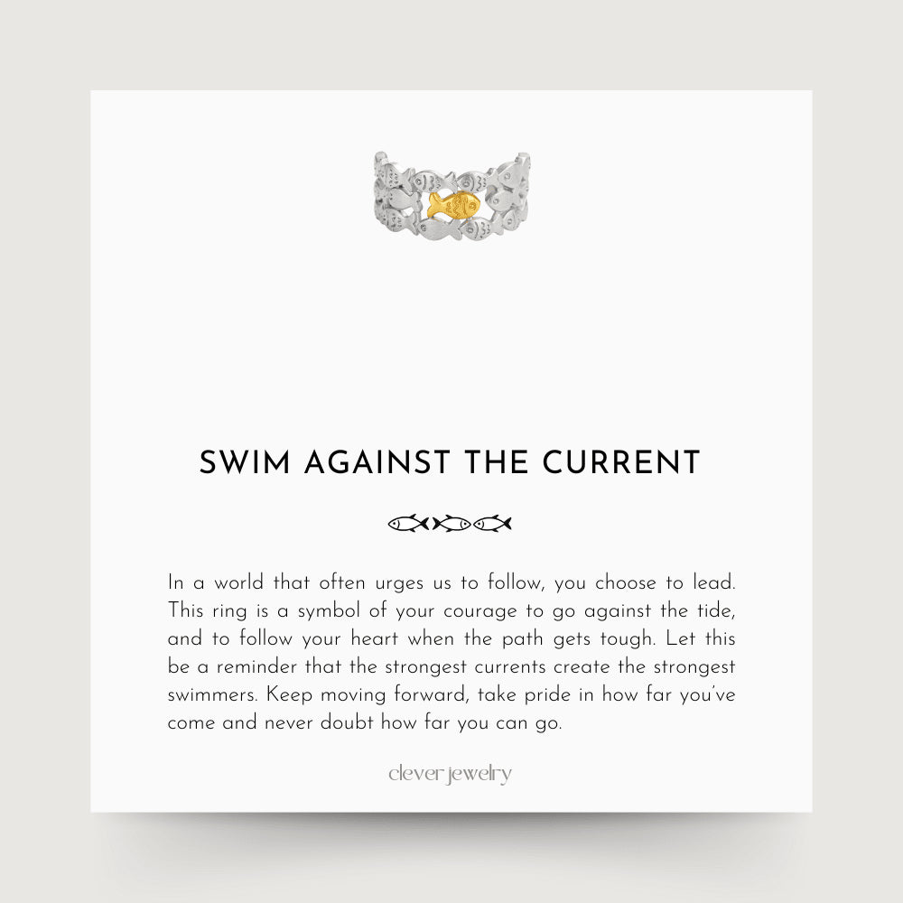 Swim Against The Current Ring – Clever Jewelry