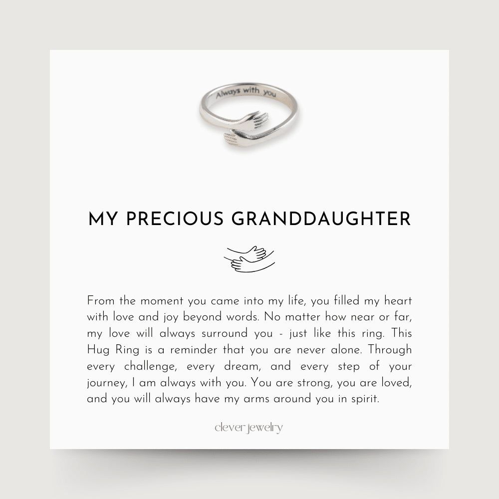 My Precious Granddaughter - Hug Ring – Clever Jewelry