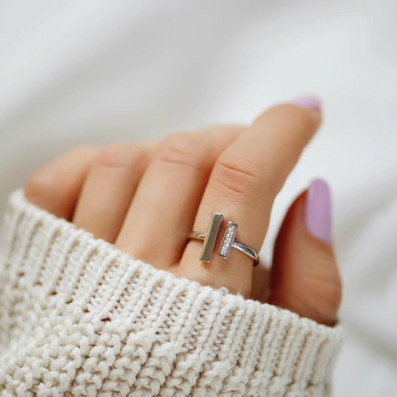 Mother & Daughter - Through Thick & Thin Ring – Clever Jewelry Mother & Daughter - Through Thick & Thin Ring – Clever Jewelry